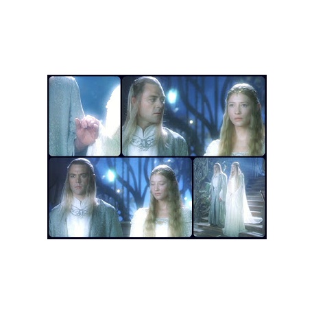 Celeborn Ring hart vergoldet mit tiefgründigem Kristall